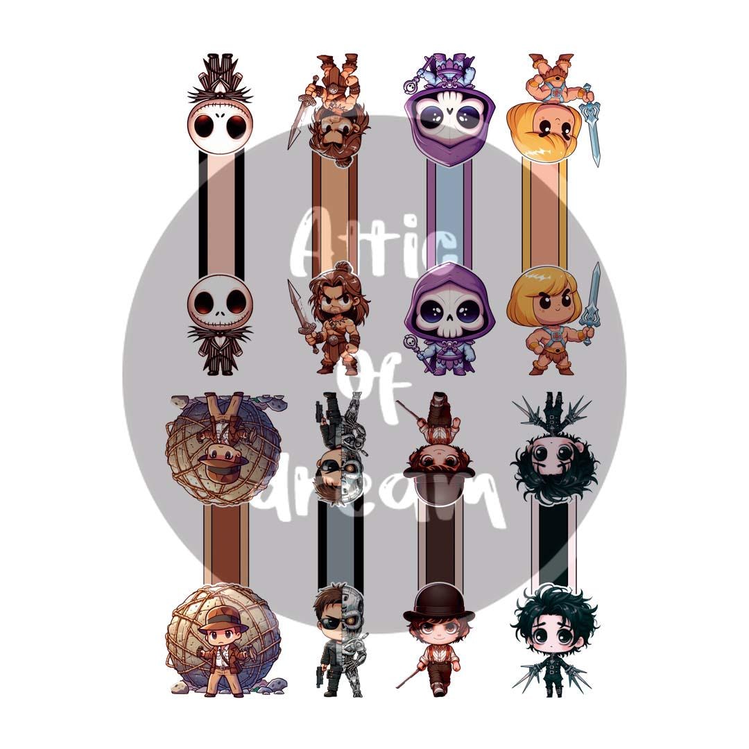 Magnetic Bookmarks 80s and 90s (vol.2) Chibi Style - Etsy