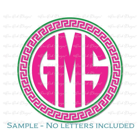 Greek Circle Monogram