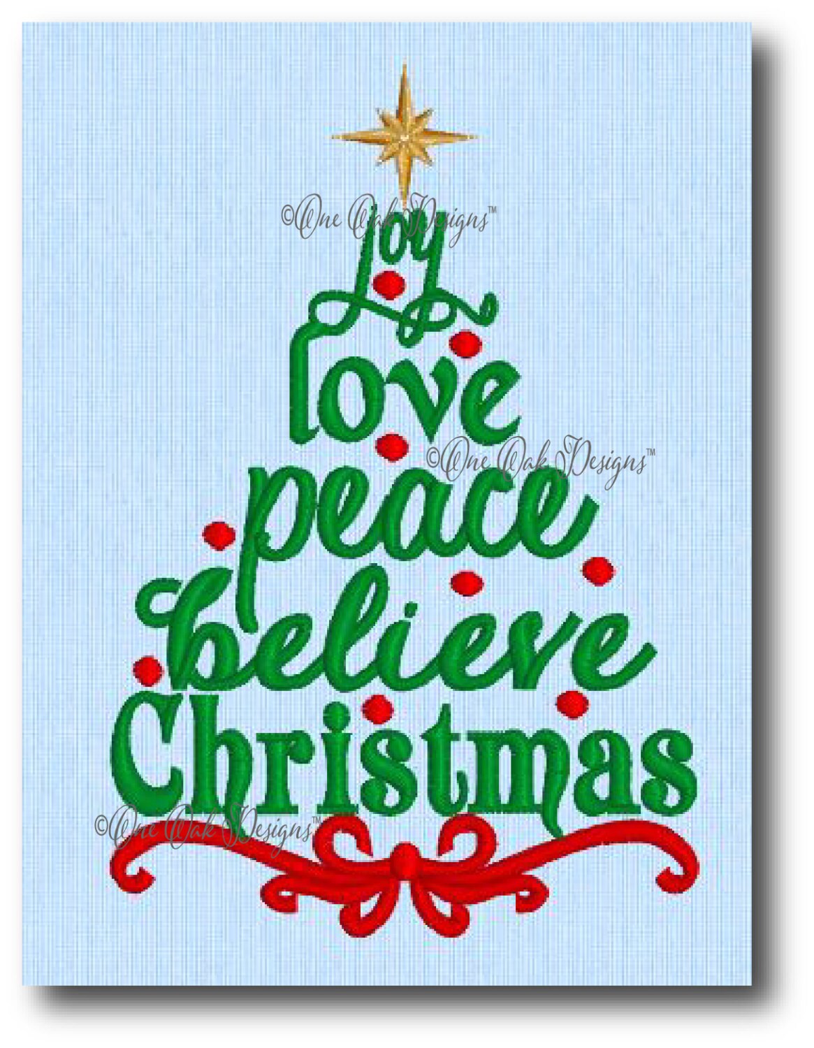 Christmas Tree Word Art Embroidery Dst / Exp / Jef / Pes / Vip / VP3 ...