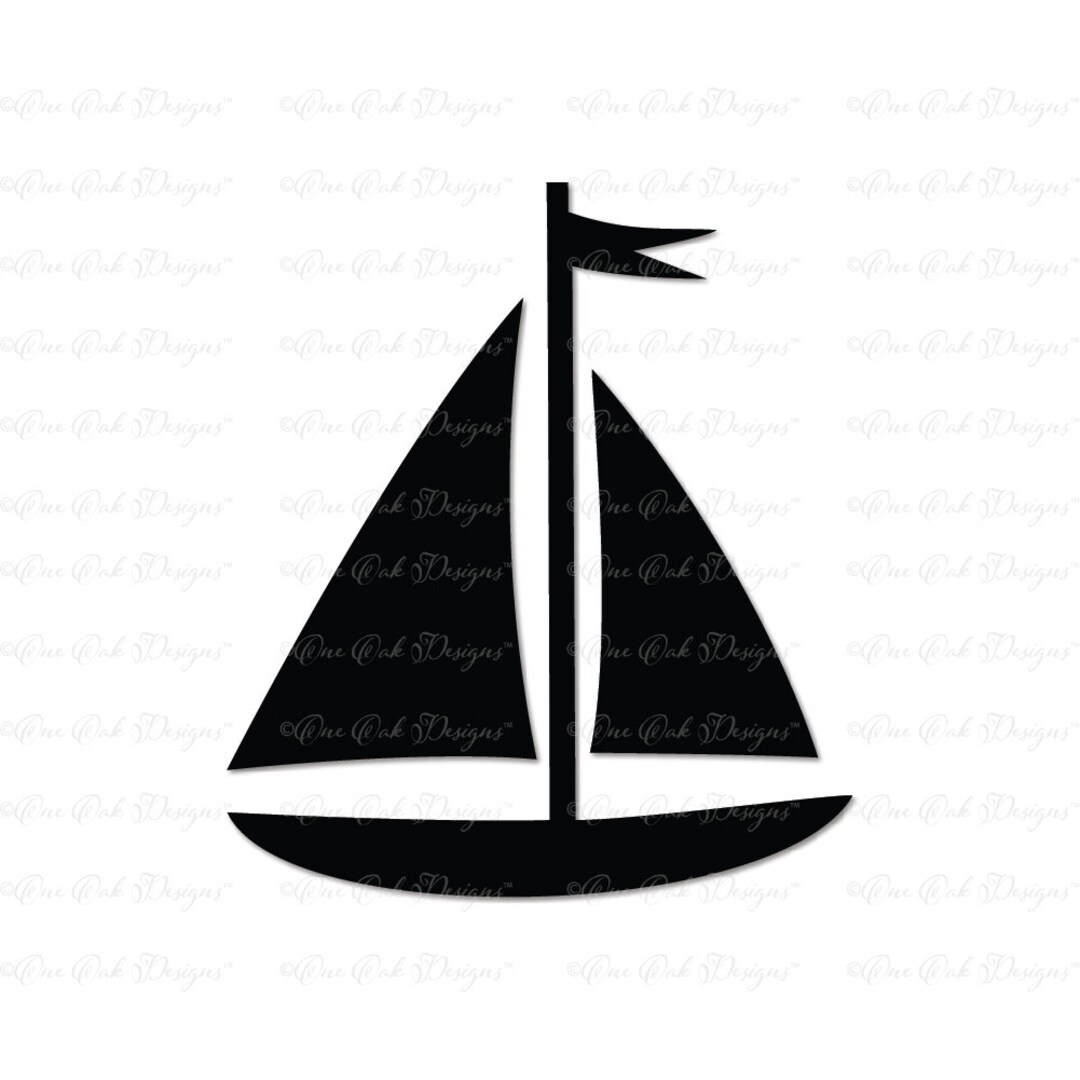 Sailboat SVG DXF PNG for Cameo, Cricut & Other Electronic Cutters - Etsy