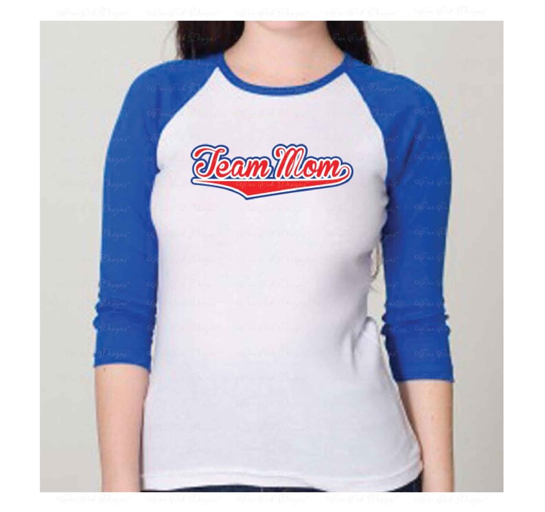 Team Mom Script SVG DXF PNG Cut File - Etsy