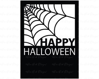 Halloween Split Spider Web SVG DXF PNG Cut File for Cameo | Etsy