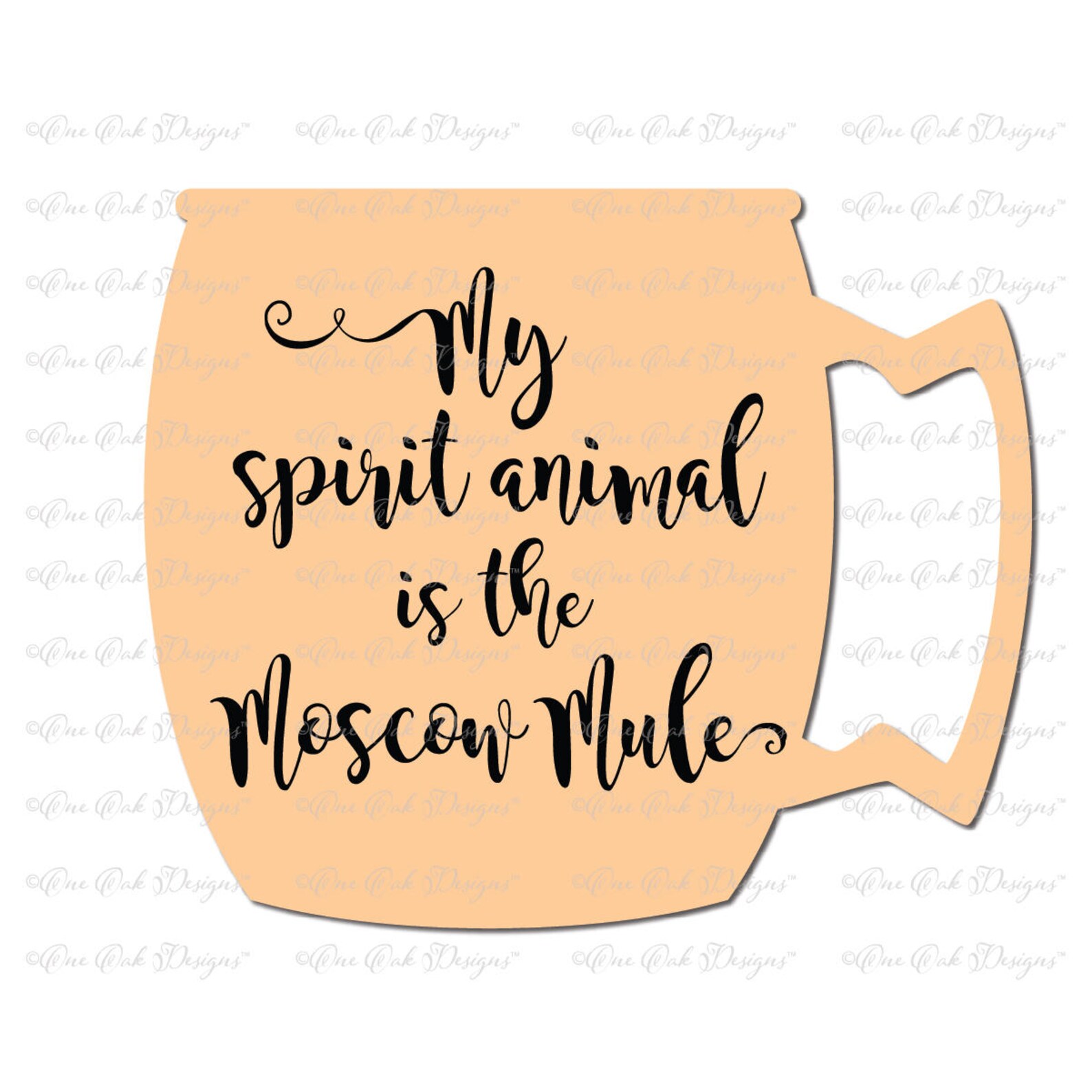 Moscow Mule Spirit Animal SVG Cut File Dxf / Pdf / Png / Jpg - Etsy