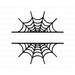 Spider Web Split Monogram Frame SVG DXF Png Pdf - Etsy Canada