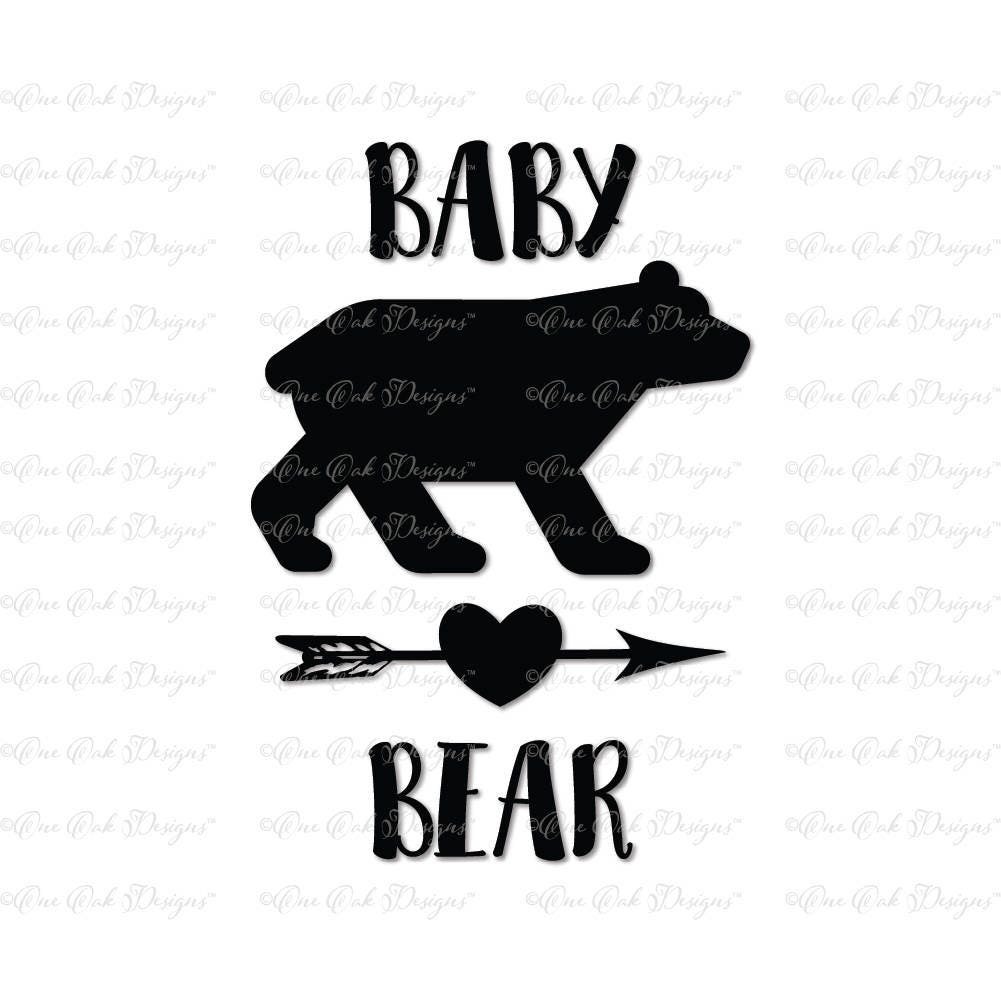 Baby Bear SVG DXF PNG file for Cameo Cricut and other | Etsy