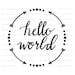 Hello World Arrow Circle SVG File Svg / Dxf / Jpg / Png / Pdf for Cameo ...