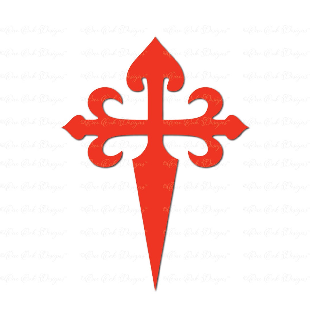 Cross of St. James Order of Santiago SVG DXF PNG Cut File for Cameo ...