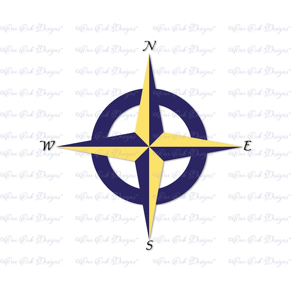 Visual Arts Compass Rose DXF File,Compass DXF File,Nautical DXF ...