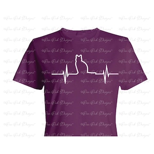 Cat EKG Svg Dxf Png Pdf Jpg for Cameo Cricut & Other Electronic Cutting ...