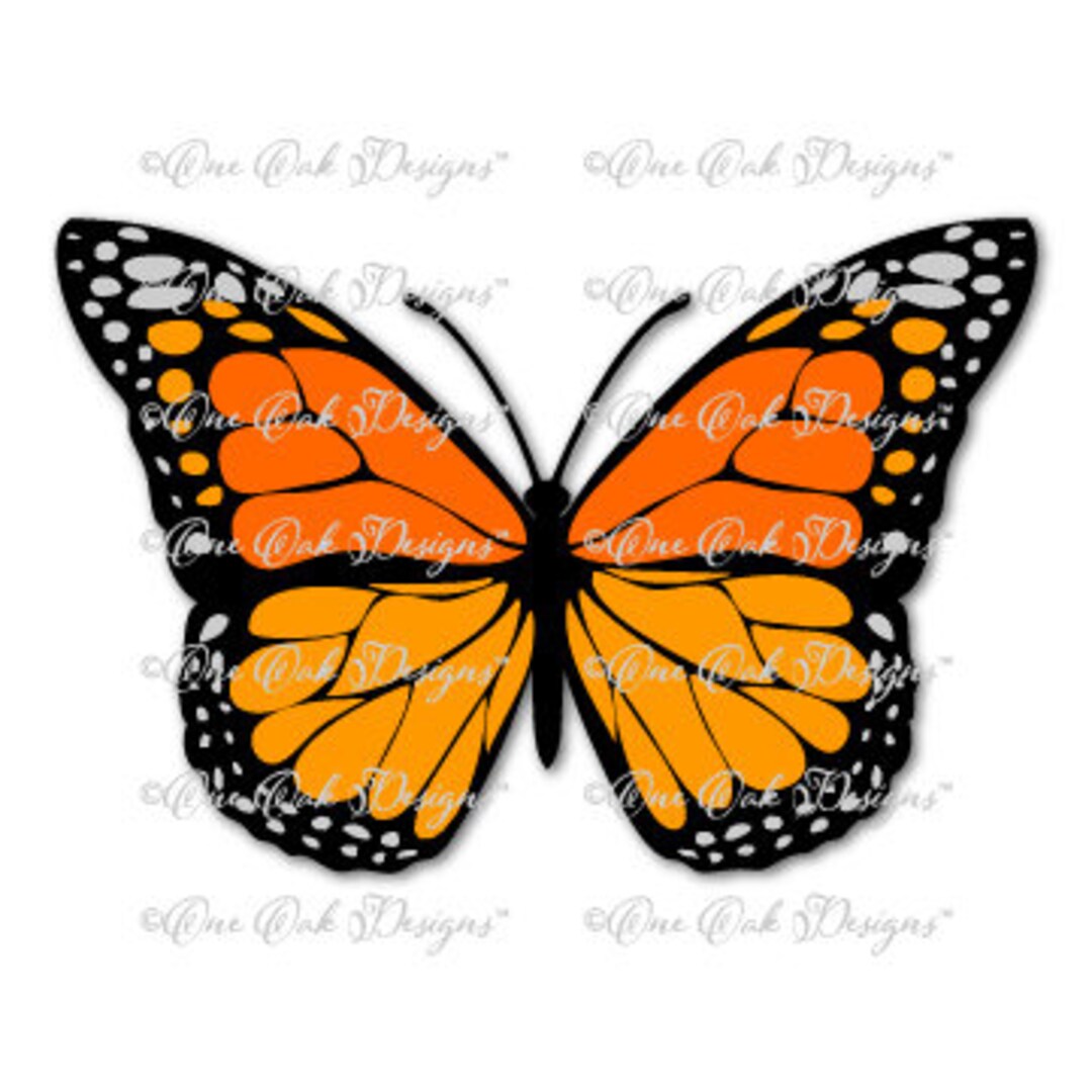 Monarch Butterfly SVG File PDF / Dxf / Jpg / Png / SVG File for Cameo ...