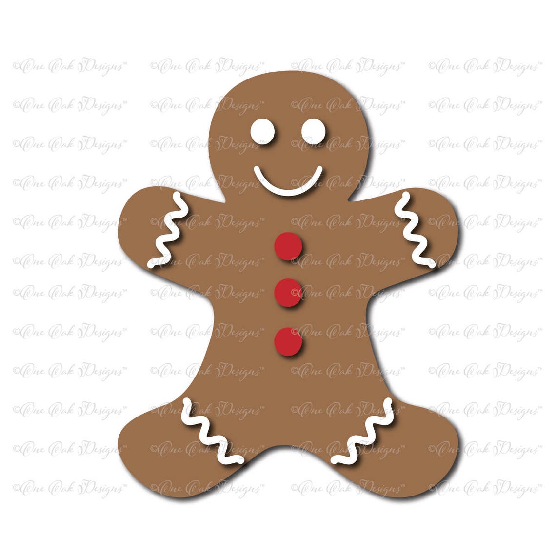 Gingerbread Man Christmas SVG File SVG / DXF / Jpg / Png for - Etsy