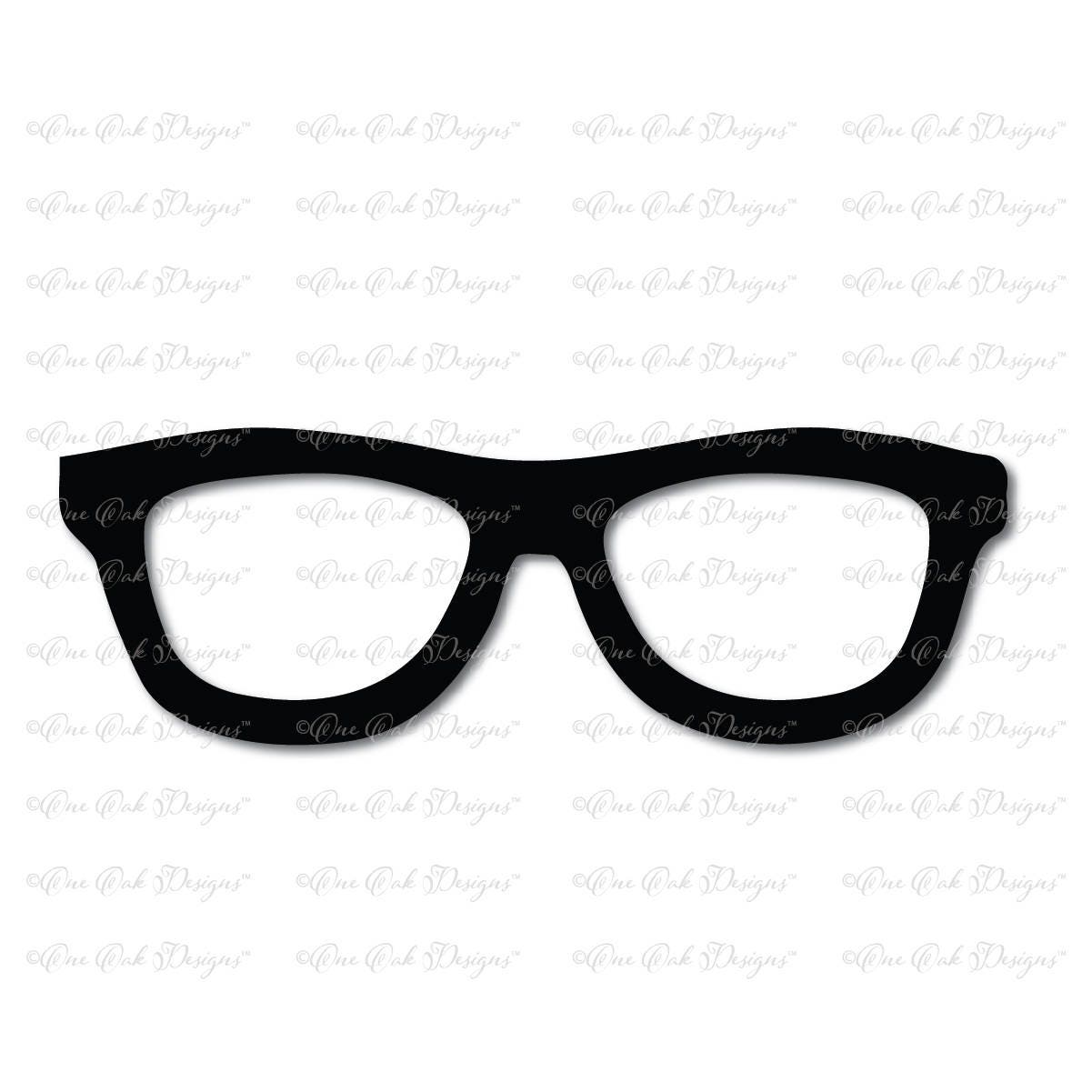 Glasses SVG File Svg / Pdf / Dxf / Jpg / Png File for Cameo, Svg File ...