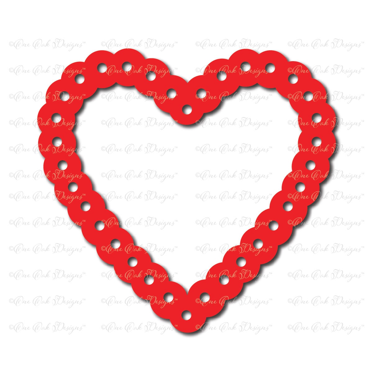 Scallop Lace Heart Valentine SVG File Svg / Dxf / Png / Pdf / - Etsy