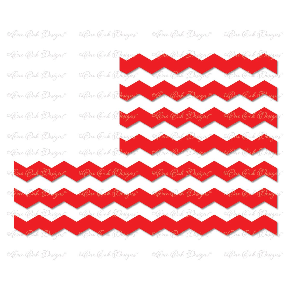 Chevron Flag Monogram Frame SVG File Svg / DXF / PDF / Jpg for Cameo ...