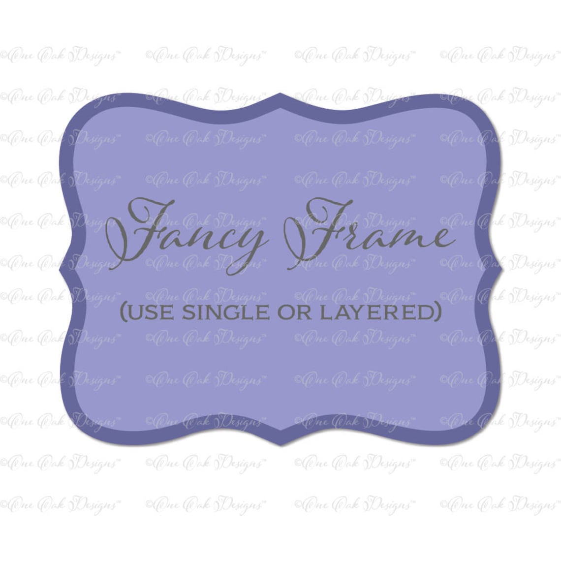 Fancy Frame SVG DXF PNG for Cricut Explore, Cameo, Scan N Cut and Other ...