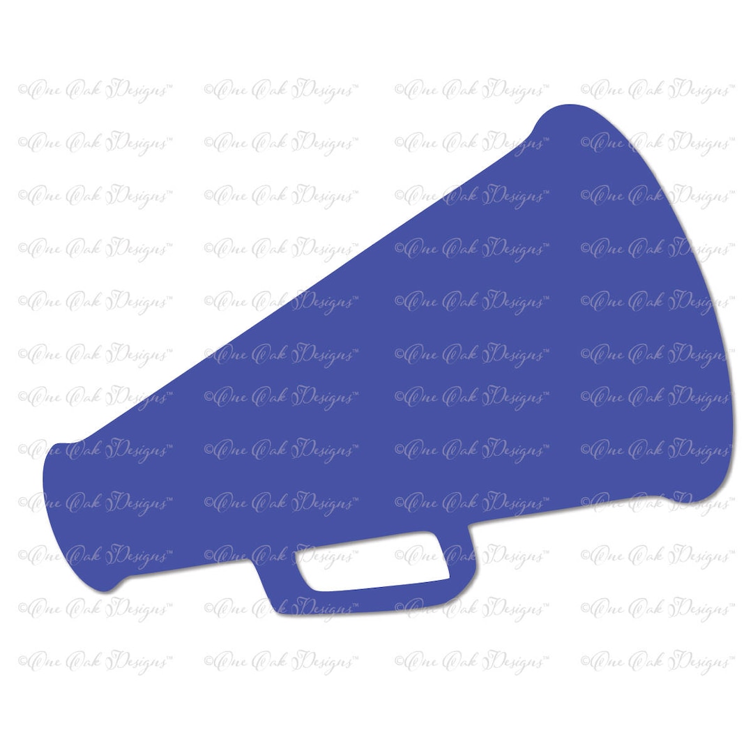 Cheer SVG Megaphone SVG Solid Vector / DXF / Pdf / Png / Jpg Svg Cut ...