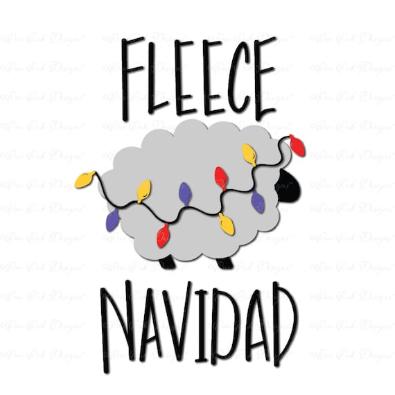 Fleece Navidad SVG DXF PNG Cut File for Cameo Cricut and Other - Etsy ...