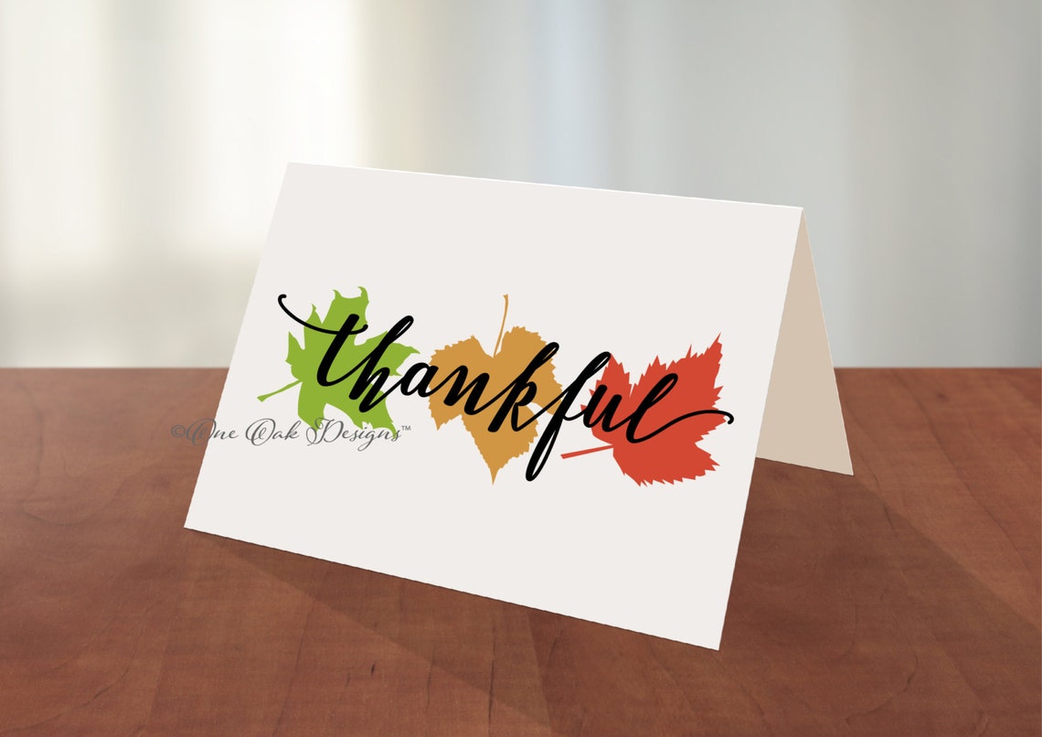 Thankful Leaf SVG File Svg / Pdf / Dxf / Jpg / Png / Cut File - Etsy
