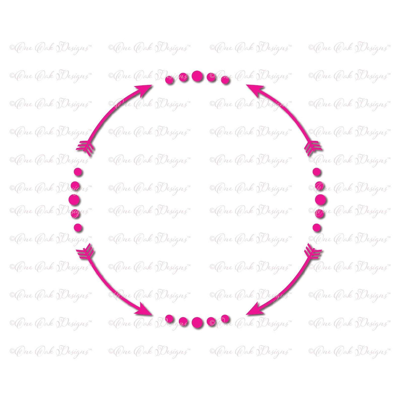 Arrow Circle Frame SVG File PDF / Dxf / Jpg / Png / for Cameo, for ...