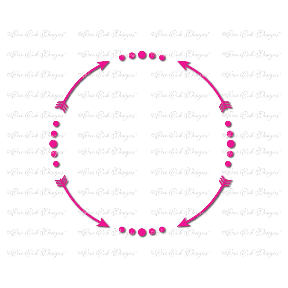 Arrow Circle Frame SVG File PDF / Dxf / Jpg / Png / for Cameo - Etsy
