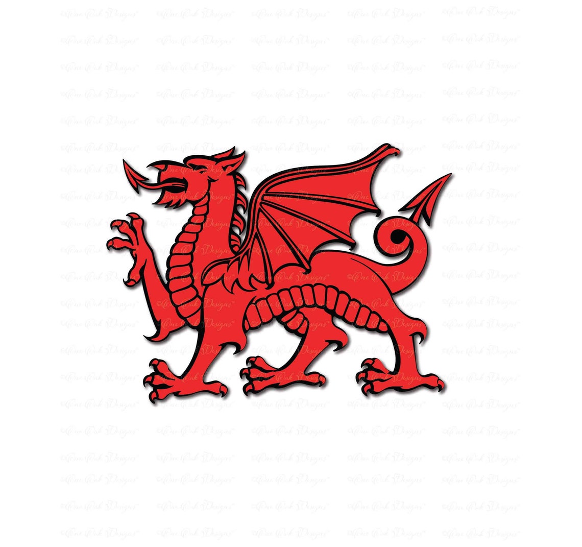 Welsh Dragon SVG DXF PNG Cut File - Etsy Ireland