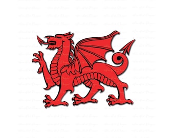 Welsh Dragon - Etsy