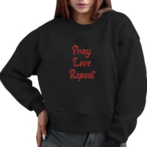 Pray Love Repeat Christian Slogan Transparent PNG - Etsy