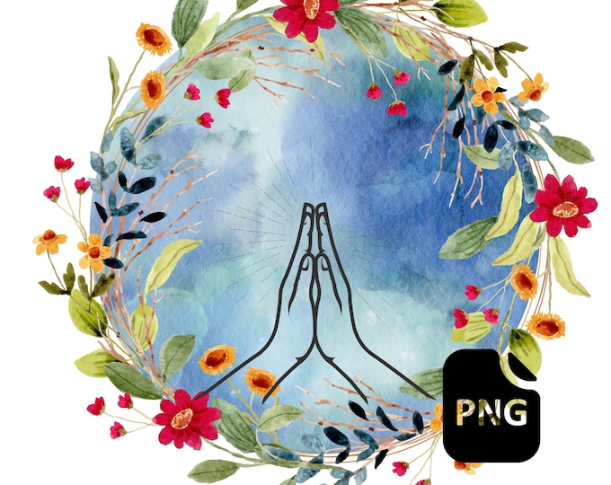 Praying Hands Design PNG - Etsy