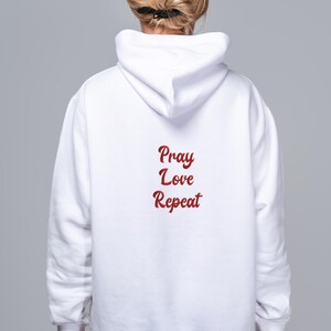Pray Love Repeat Christian Slogan Transparent PNG - Etsy