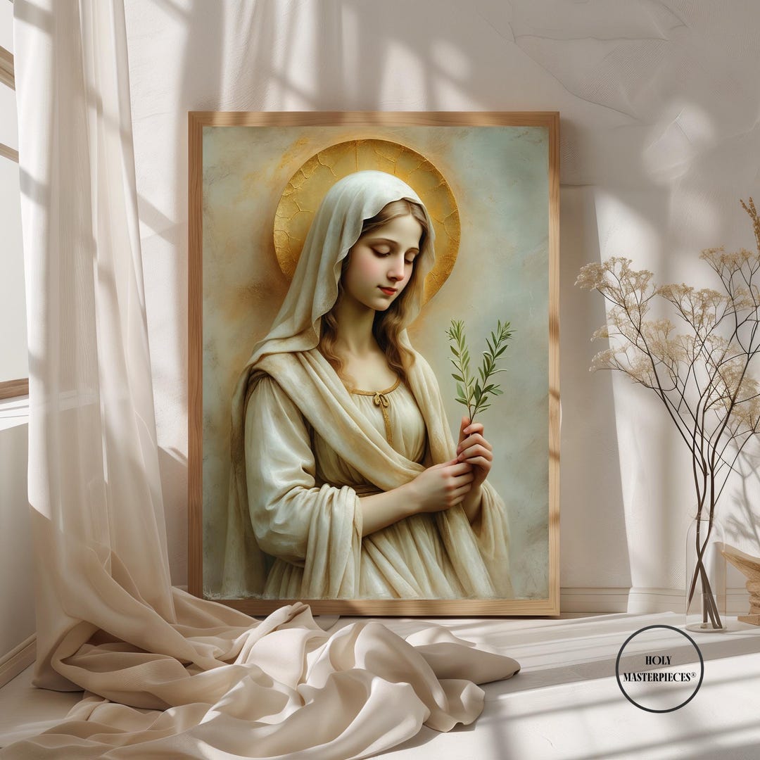 Madonna of the Olive Branch Art Print | Christian Marian Wall Art ...