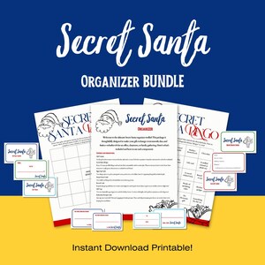 Ultimate Secret Santa Organizer Bundle Printable Holiday Gift Exchange ...
