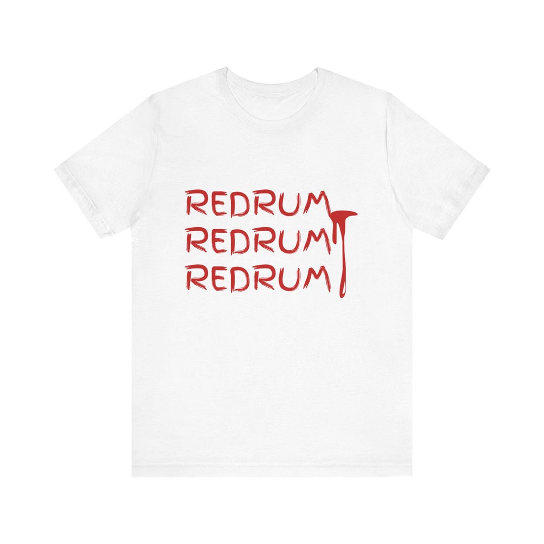The Shining Redrum Halloween Scary Spooky Unisex Tee, Horror Movie ...