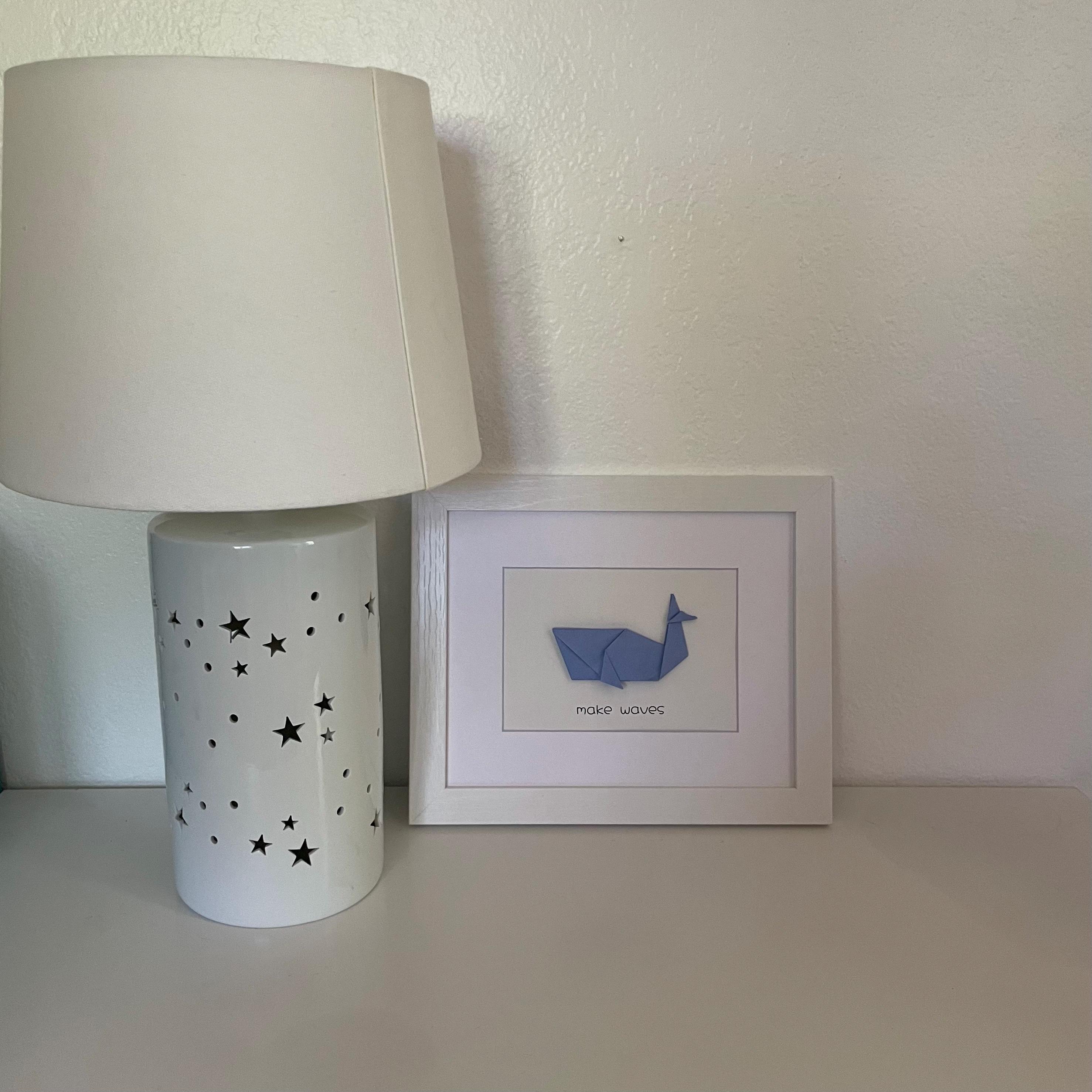 Personalized Origami Whale Art – “make Waves” or Phrase of Choice ...
