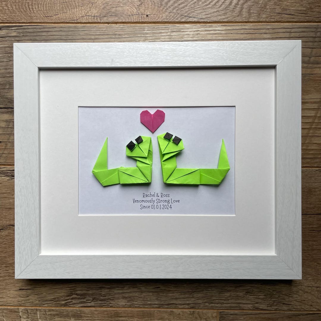 Personalized Year of the Snake Origami Art - Unique Valentine's Day or ...