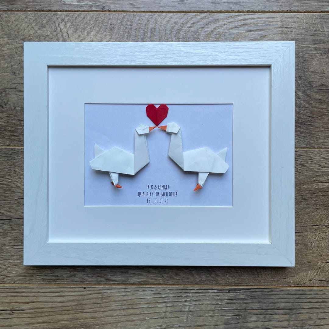 Personalized Origami for Geese Lovers. Paper Anniversary Gift for ...