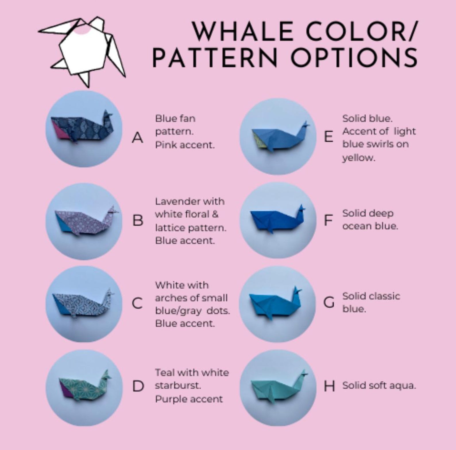 Personalized Origami Whale Art – “make Waves” or Phrase of Choice ...