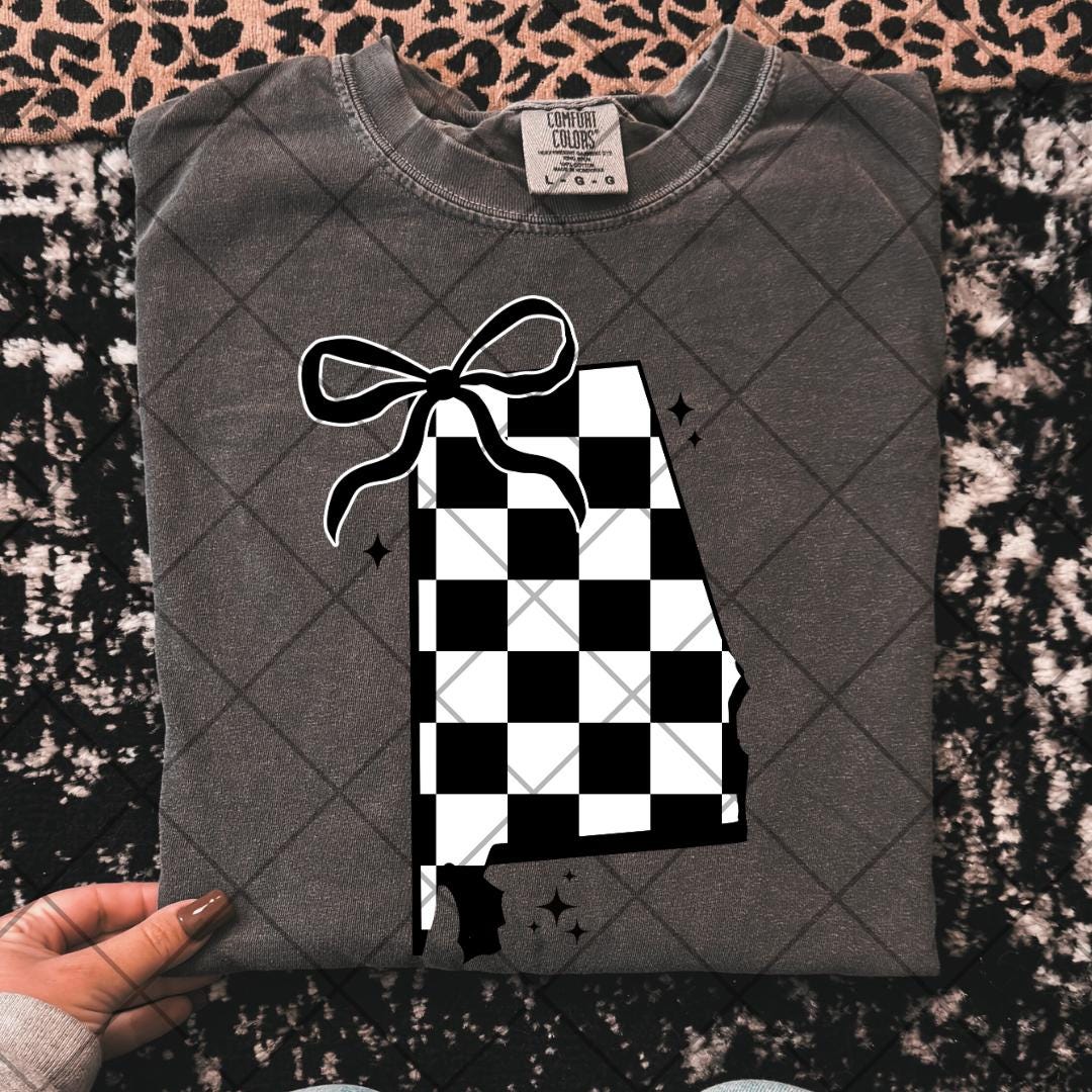 AL Checkered Png Alabama Check Png Camo Png Alabama State Digital AL ...