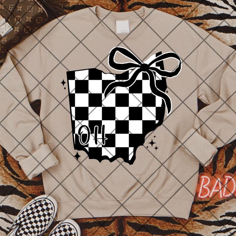 OH Checkered Png Ohio Png Checkered Png Ohio State Digital Oh Png Oh ...