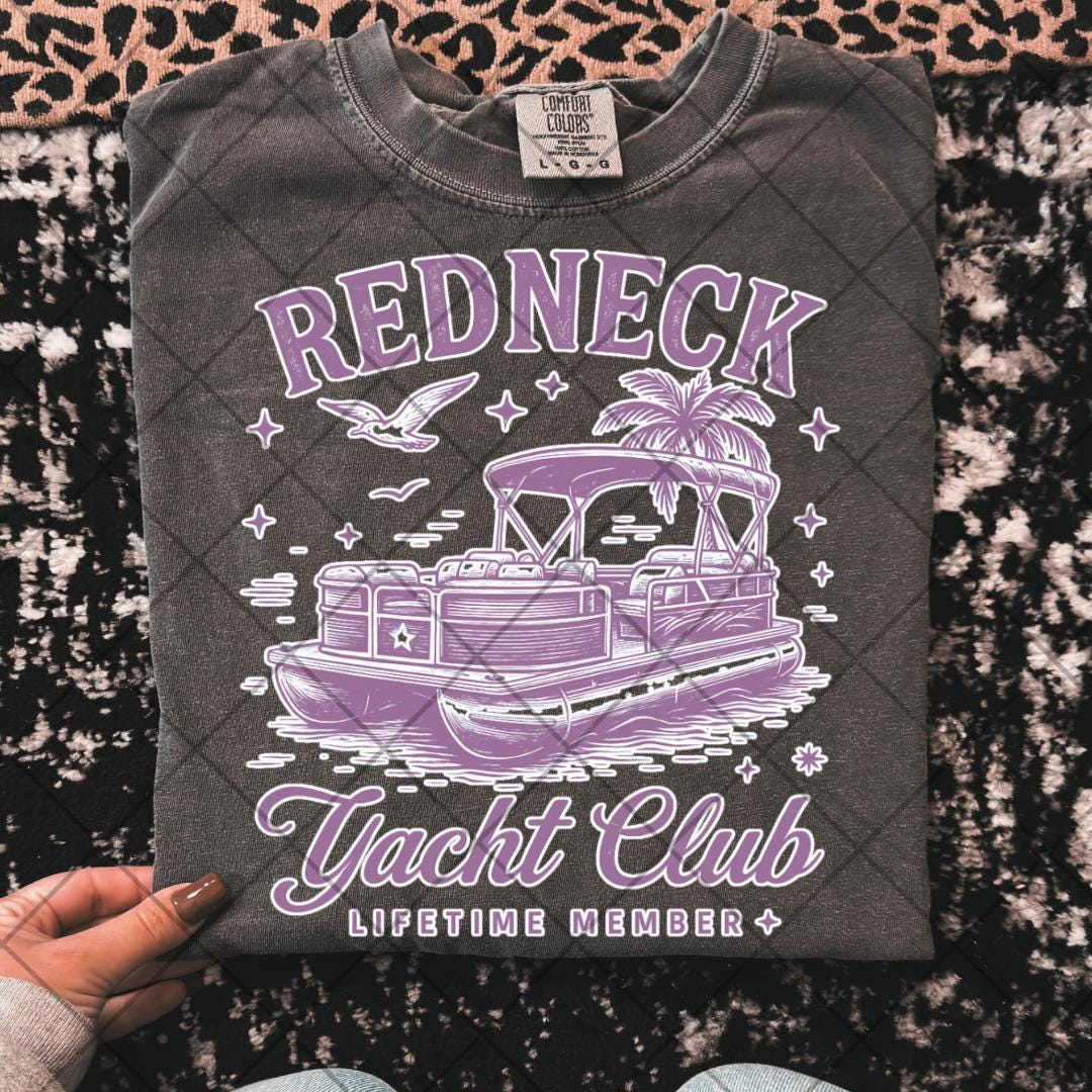 Redneck Yacht Club Png Lake Shirt Png Party Barge Png Lake Boat Png ...
