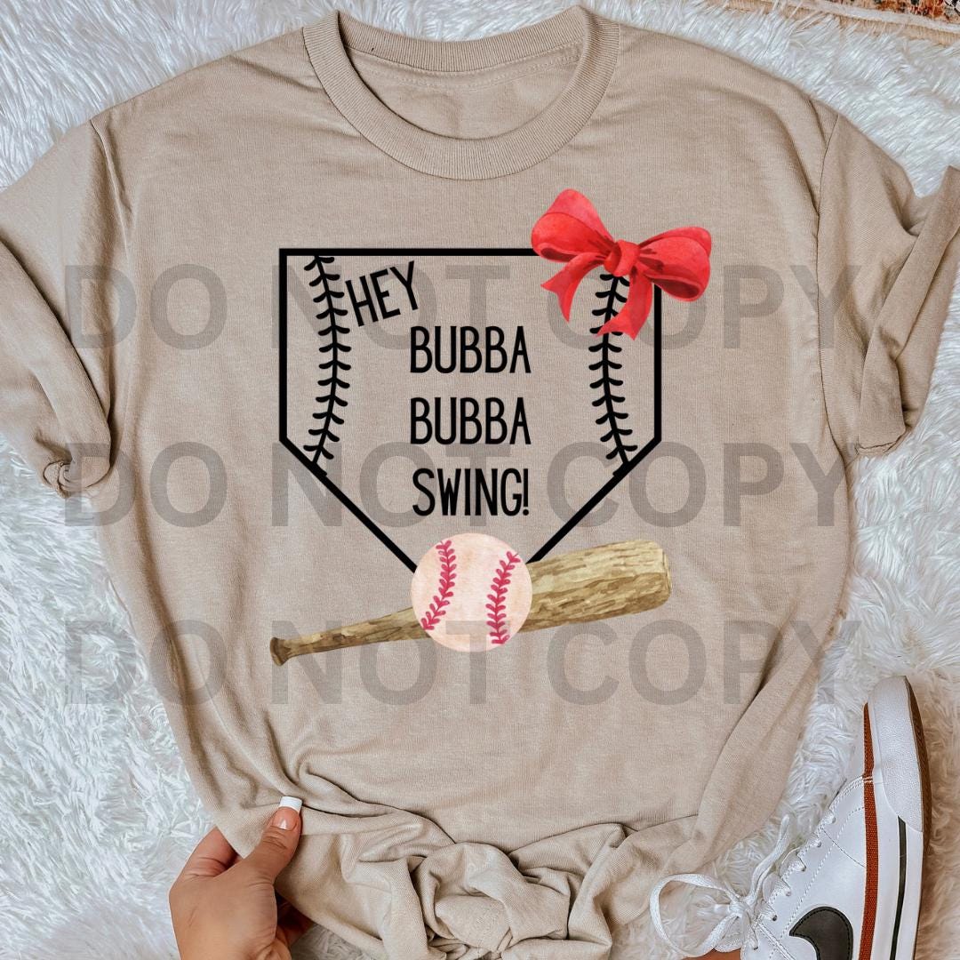 Hey Bubba Swing Png Baseball Digital Download Png Baseball Sister ...