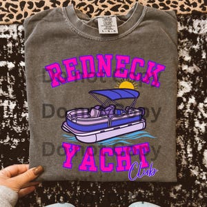 Redneck Yacht Club Png Lake Shirt Png Party Barge Png Lake Boat Png ...