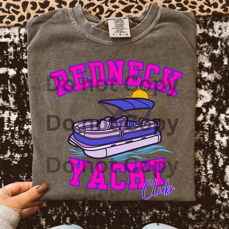 Redneck Yacht Club Png Lake Shirt Png Party Barge Png Lake Boat Png ...