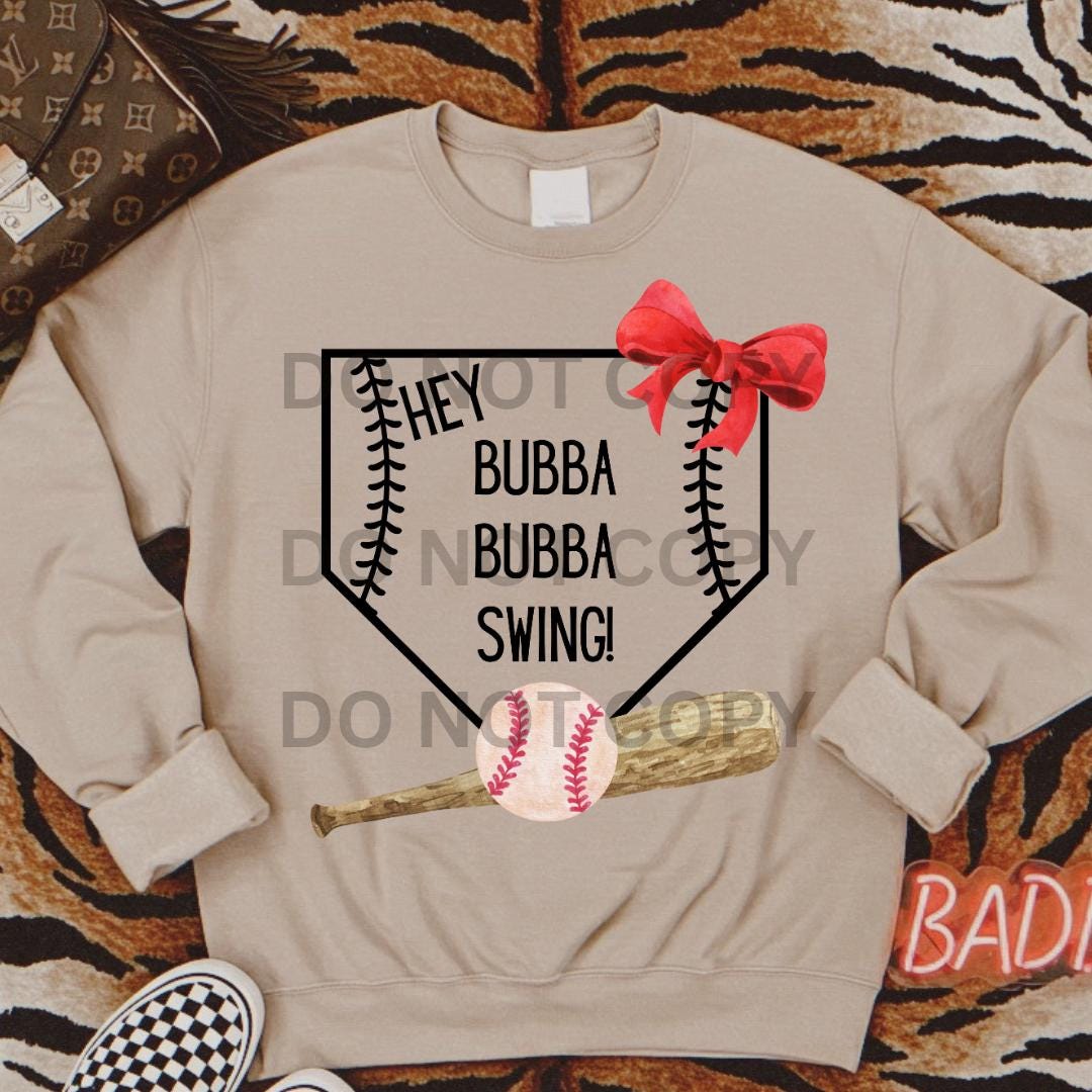 Hey Bubba Swing Png Baseball Digital Download Png Baseball Sister ...