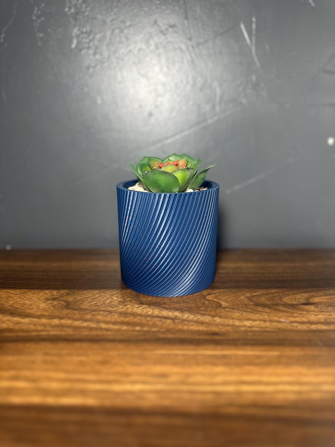 Flowguard Planter - Matte Navy Blue Self-draining Pot - Advanced ...