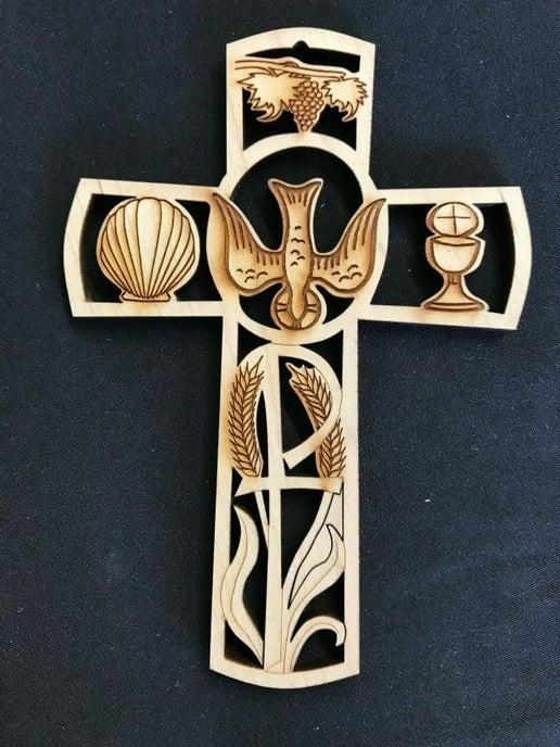7" in Christ Alone Wooden Cross - Etsy