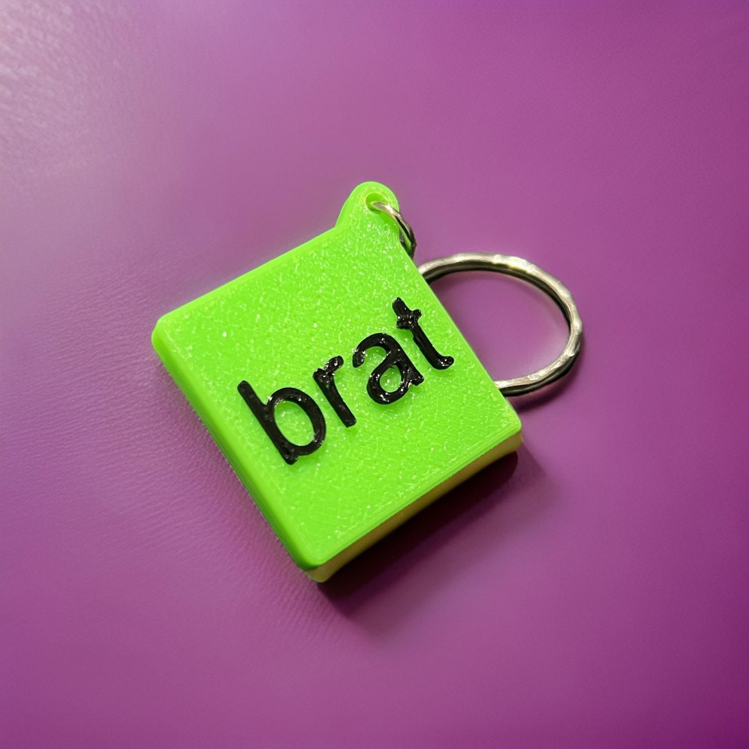 Charli XCX Brat NFC Keychain - Etsy