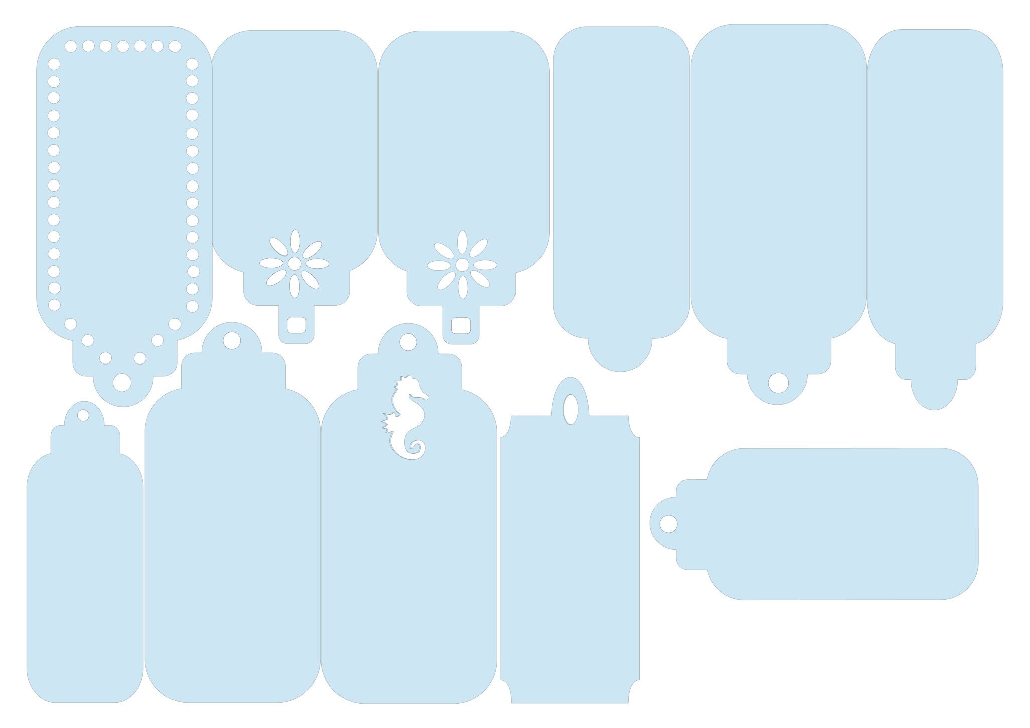 Party & Gifting label template For scrap booking fans Silhouette gift ...