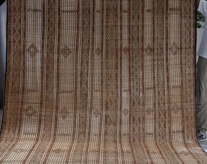 N13 Tuareg Mat, Huge Mauritanian Tuareg Mat,7.54ft X 10.36ft, African ...