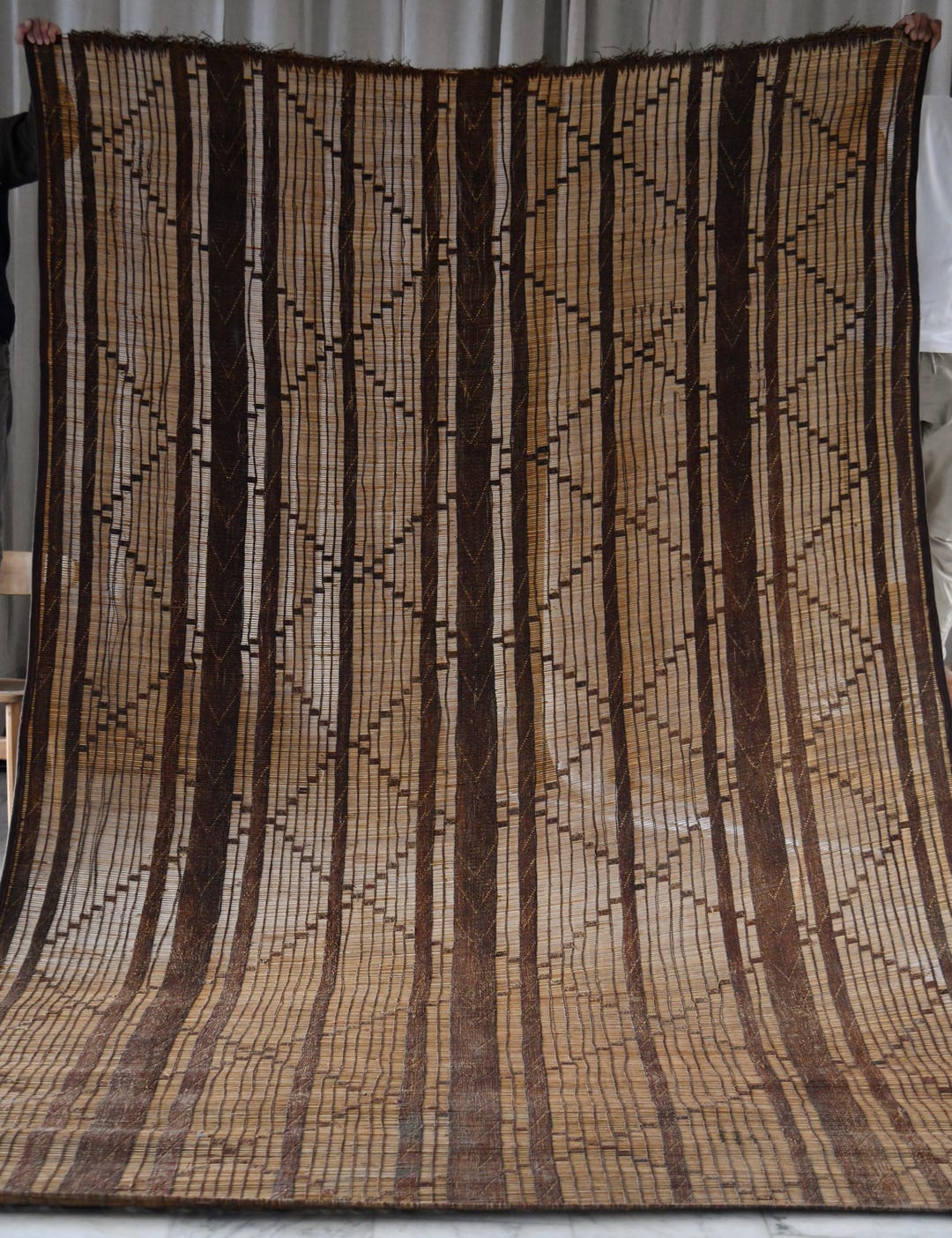 V13_10.89ft X 6.96ft (3.32m X 2.12m)tuareg Mat, Tuareg Mat, African ...