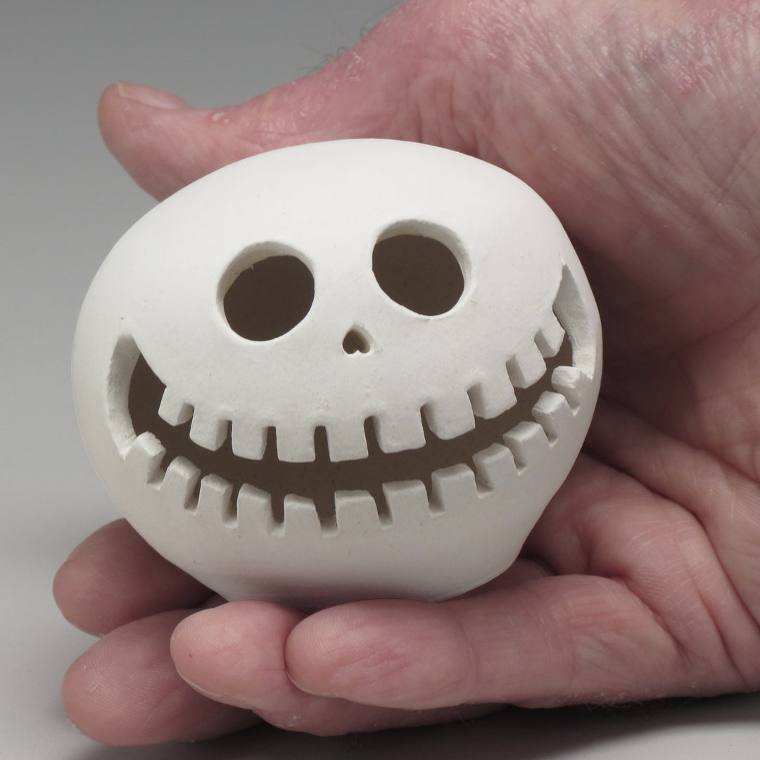 Mini Skull, Ceramic Skull, Tiny Skull, Halloween Decoration, Matt Glaze ...